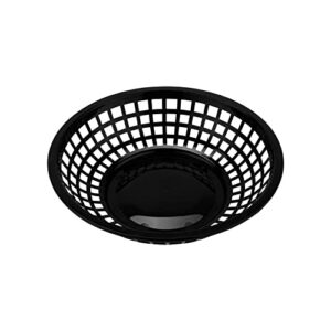 get rb-820-bk round serving / bread basket, 8″, black (set of 12)