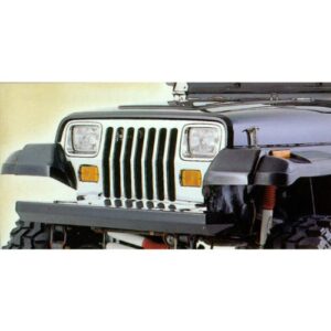 Rugged Ridge Rock Crawler Bumper, Front | Stubby, Steel, Textured Black | 11502.20 | Fits 1976-1986 Jeep CJ; 1987-2006 Jeep Wrangler YJ/TJ