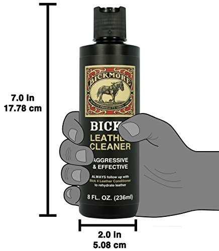 Bickmore Bick 1 Leather Cleaner 8 oz - Clean Dirt, Oil, Sweat, Salt, and Water Stains from All Colored, White, and Black Leather