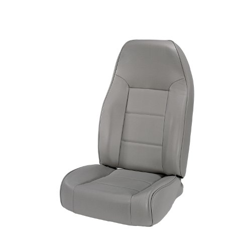 Rugged Ridge 13401.09 Seat, High-Back, Front, No-Recline, Gray; 76-02 Jeep CJ/Wrangler YJ/TJ