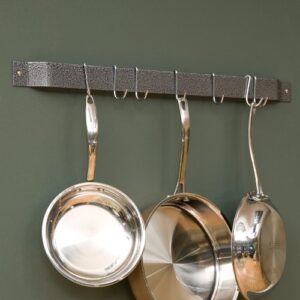 wall-mounted pot rack, 36-inches