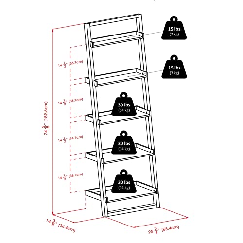 Winsome Wood Bailey Shelving, Black