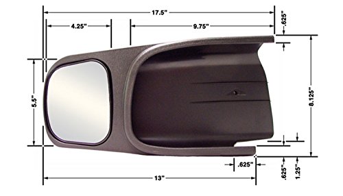 CIPA 10702 Custom Towing Mirror - Dodge, Passenger Side