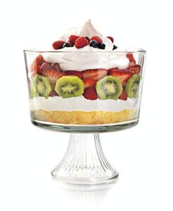 anchor hocking monaco trifle bowl, set of 1, clear