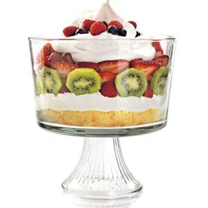 Anchor Hocking Monaco Trifle Bowl, Set of 1, Clear