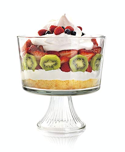 Anchor Hocking Monaco Trifle Bowl, Set of 1, Clear