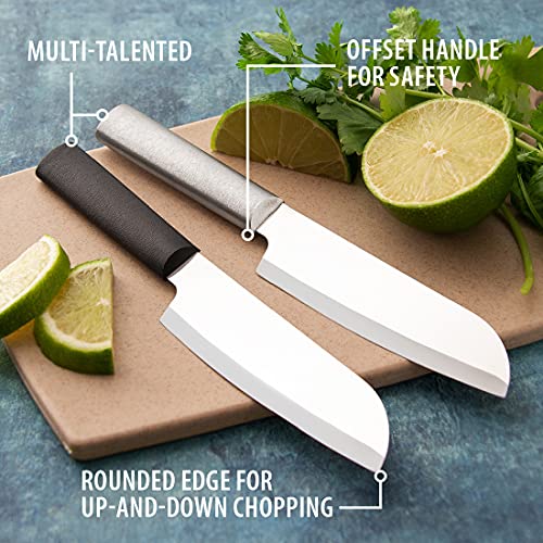 Rada Cutlery Cook’s Utility Knife – Stainless Steel Blade With Aluminum Handle Made in the USA, 8-5/8 Inch