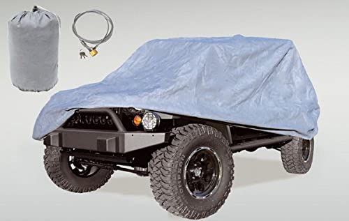 Rugged Ridge 13321.73 Car Cover Kit, Full; 81-86 Jeep CJ8/04-18 LJ/07-18 JK