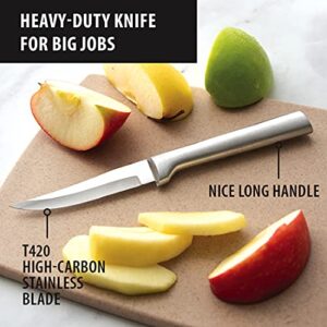 Rada Cutlery Heavy Duty Paring Knife –Stainless Steel Blade With Aluminum Handle, 7-1/8 Inches, Color-Silver