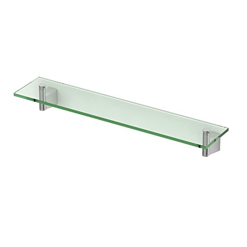 Gatco 4716 Bleu Glass Shelf, Chrome