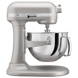 kitchenaid kp26m1xnp 6 qt. professional 600 series bowl-lift stand mixer – nickel pearl