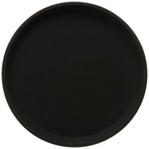 Winco Easy Hold Round Tray, 11-Inch, Black