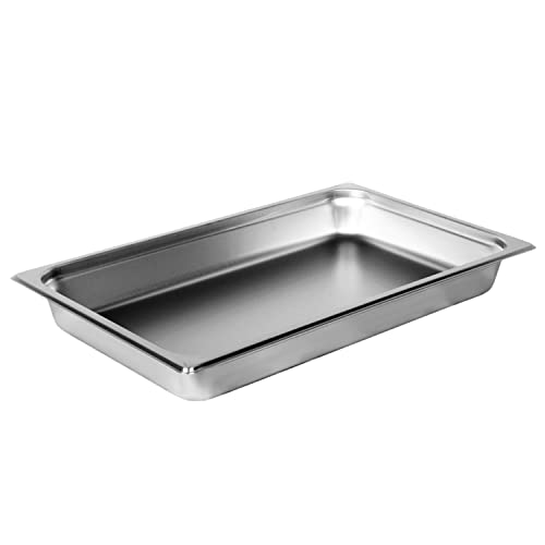 Winco SPJH-102 Steam Table Pan, Full Size, 2-1/2" Deep, Heavy Weight S/S