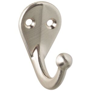 national hardware n325-738 mpb162 clothes hooks in satin nickel, 2 pack