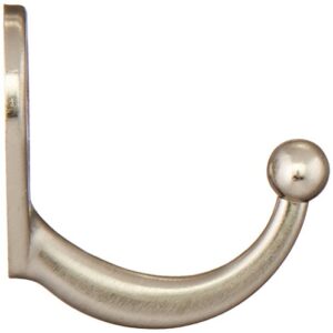 National Hardware N325-738 MPB162 Clothes Hooks in Satin Nickel, 2 pack