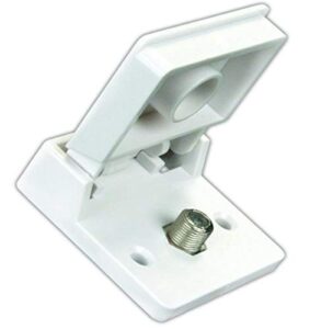 jr products 47755 exterior tv jack,polar white