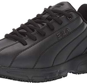 Fila Men's Memory Niteshift Slip Resistant Work Shoe Shoe, Black, 11 D US