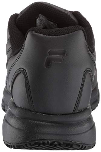 Fila Men's Memory Niteshift Slip Resistant Work Shoe Shoe, Black, 11 D US