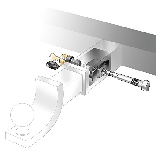 Softride Quiet Ride Locking Tightening Hitch Pin; Anti-Rattle for Receiver Hitches, Bike Racks, or Boat Trailers; Silence the "clanking" noise that occurs while towing (25219)