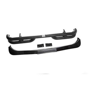 rugged ridge dual tube bumper, rear | mid-width, steel, textured black | 11571.10 | fits 2007-2018 jeep wrangler jk