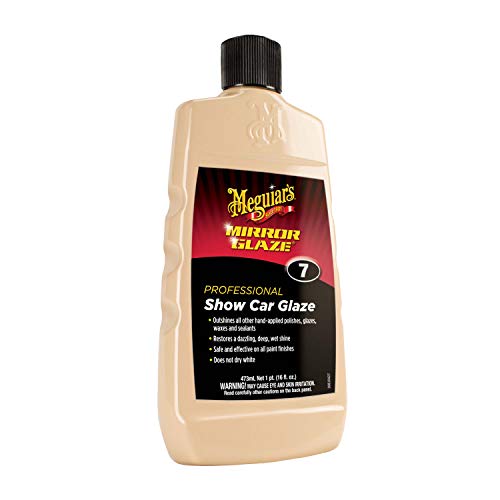 Meguiar's M0716 Mirror Glaze Show Car Glaze, Exceptional Polish Restores a Deep Wet Shine - 16 Oz Bottle