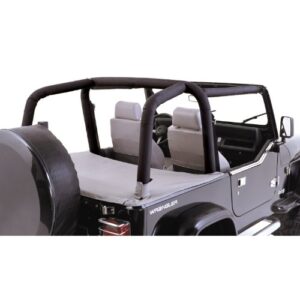 rugged ridge 13612.15 roll bar cover kit, full; 97-02 jeep wrangler tj , black