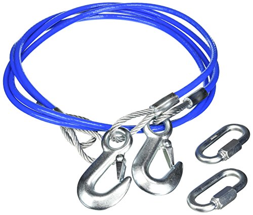 Roadmaster 645 Safety Cable 8,000 Pound Capacity Single Hook 64 Inch Straight Cable - One Pair