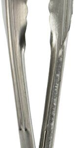 Winco Coiled Spring Heavyweight Stainless Steel Utility Tong, 7-Inch