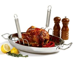 Norpro 2-Piece Stainless Steel Turkey Lifter Tenderizer