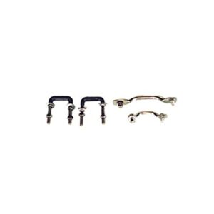 rugged ridge 11104.02 windshield tie down kit, stainless steel; 55-95 jeep cj/wrangler