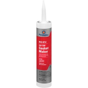 permatex 81409 high-temp red rtv silicone gasket, 11 oz.