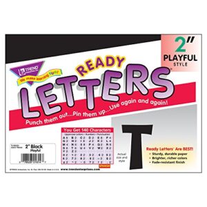 TREND enterprises, Inc. Black 2" Playful Uppercase Ready Letters