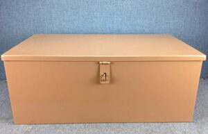 welder’s box, 30″ w x 16″ d x 12″ h, tan