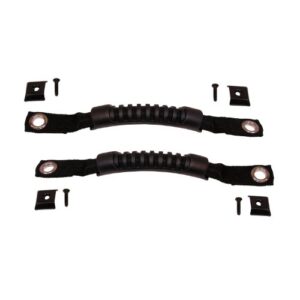 rugged ridge 11825.01 door pull straps; 76-95 jeep cj/wrangler yj , black