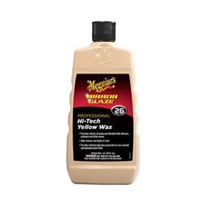 meguiar’s m2616 mirror glaze hi-tech yellow wax – 16 oz container