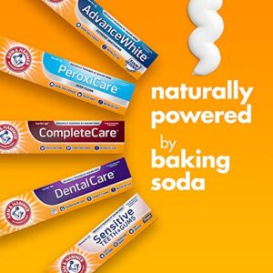 ARM & HAMMER Advanced White Breath Freshening Toothpaste-, One 6oz Tube, Winter Mint- Fluoride Toothpaste (Packaging May Vary)