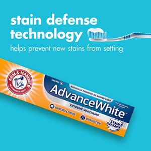 ARM & HAMMER Advanced White Breath Freshening Toothpaste-, One 6oz Tube, Winter Mint- Fluoride Toothpaste (Packaging May Vary)