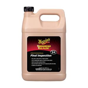 meguiar’s m3401 mirror glaze final inspection spray detailer – 1 gallon container