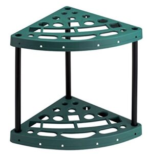 fox valley traders corner garden tool rack storage, green