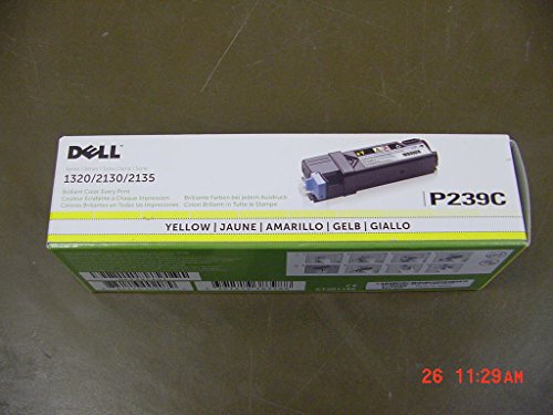 Dell Computer P239C Yellow Toner Cartridge 1320c/2135cn/2130cn Color Laser Printer