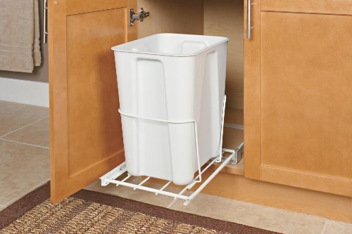 ClosetMaid 3103 Pull Out Trash Bin, 24-Quart, White