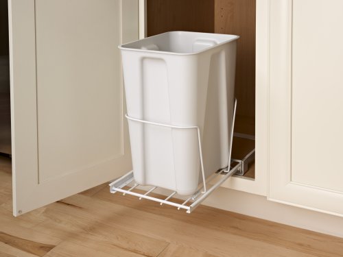 ClosetMaid 3103 Pull Out Trash Bin, 24-Quart, White