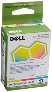 dell mk991 series 9 926 v305 color ink cartridge (cyan magenta yellow) in retail packaging