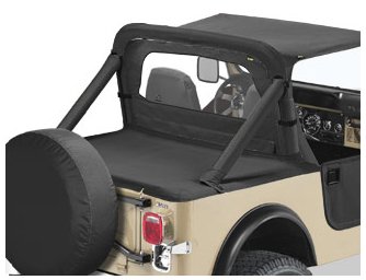 Bestop 9000301 Black Duster Deck Cover for 1980-1991 CJ7 and Wranglers