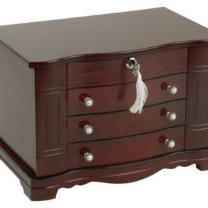 Mele Women's Rita Cherry Finish Jewelry Box Mahogany One Size