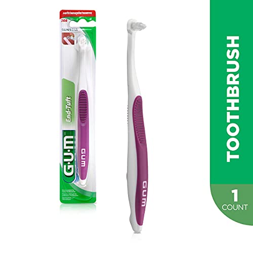 GUM End-Tuft Brush Soft 1 Each