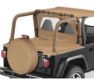 Bestop 80020-37 Spice Sport Bar Cover for 1997-2002 Wrangler TJ with or Without Factory soundbar, Black