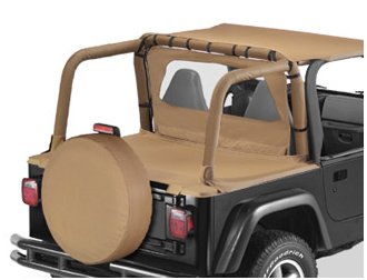 Bestop 80020-37 Spice Sport Bar Cover for 1997-2002 Wrangler TJ with or Without Factory soundbar, Black