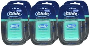 oral-b glide pro-health comfort plus dental floss, mint, 43.7-yard dispenser, (pack of 6)