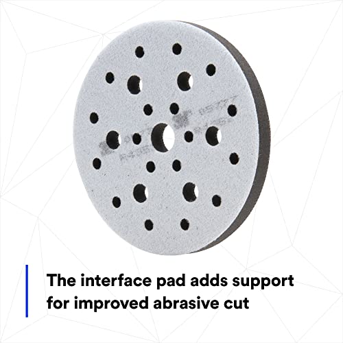 3M Hookit Soft Interface Pad 05777, Foam, Hole Pattern, 6 In x 1/2 In x 3/4 In